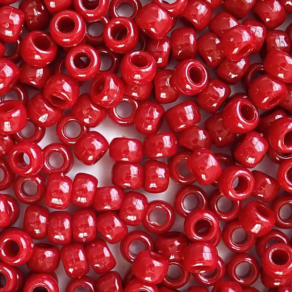 Red, Maroon & Burgundy Pony Beads - Bead Bee