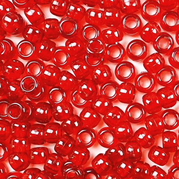 Red, Maroon & Burgundy Pony Beads Tagged 
