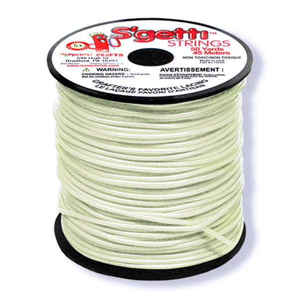 S'getti Plastic Cord (non-stretch), Nite Glow, 1.8mm Thick, 50 yards ...